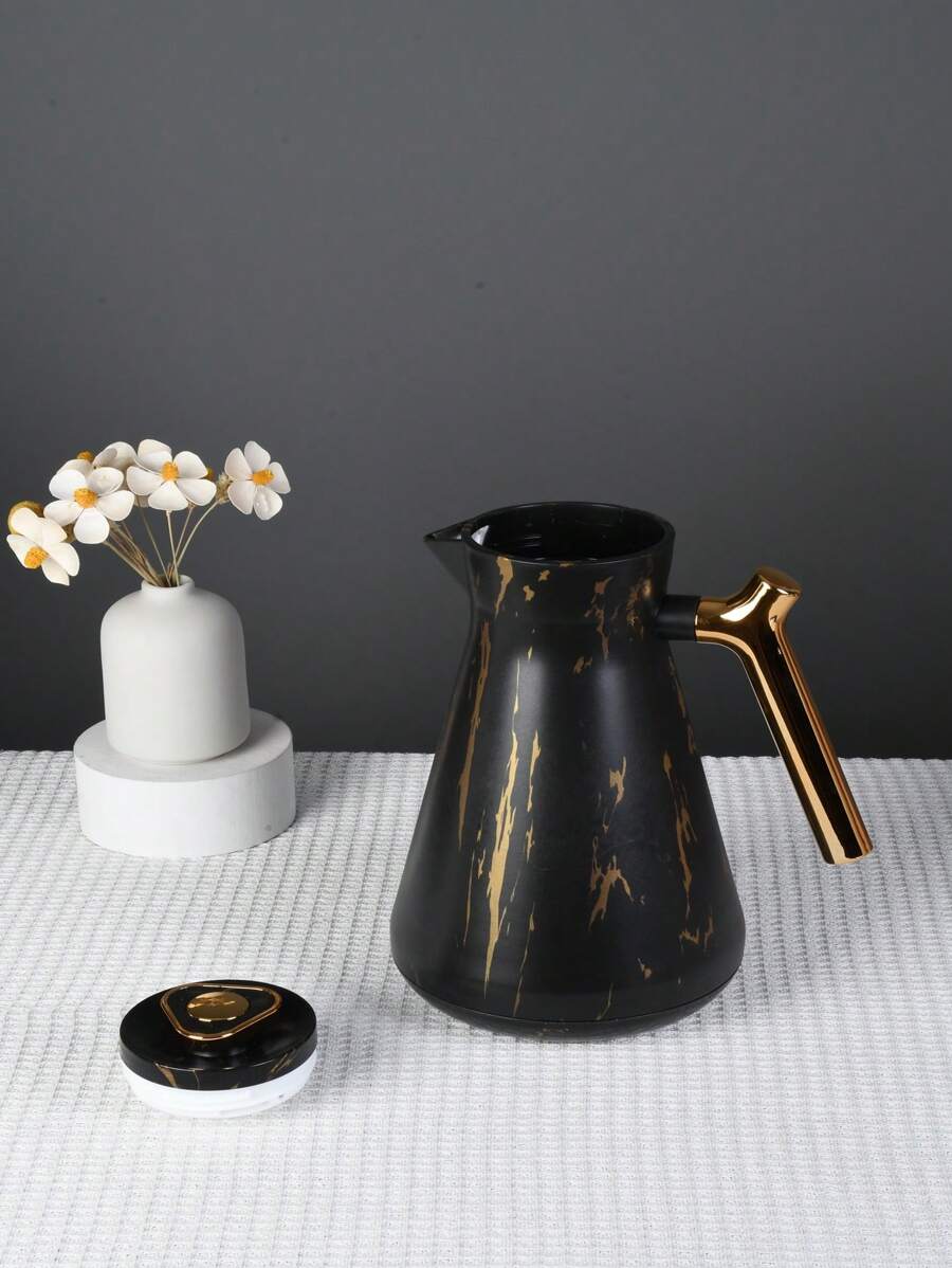 1000ml Black Marble Pattern Arabic Kettle, For Keeping Coffee And Tea ...