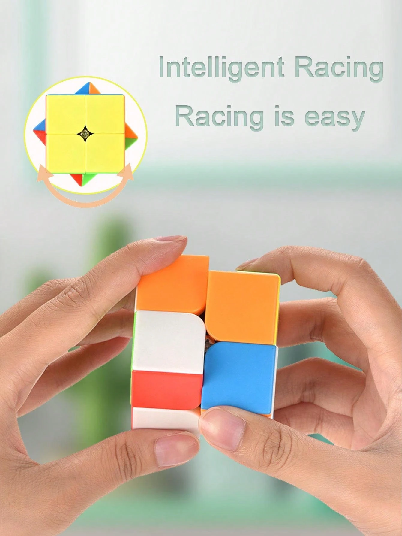 Speed solid color Series ABS material 2x2x2 No stickers for children ...