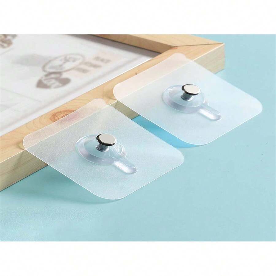 10 PCS Punch-Free Non-Marking Photo Frame Stickers Hanging Rack Wall ...