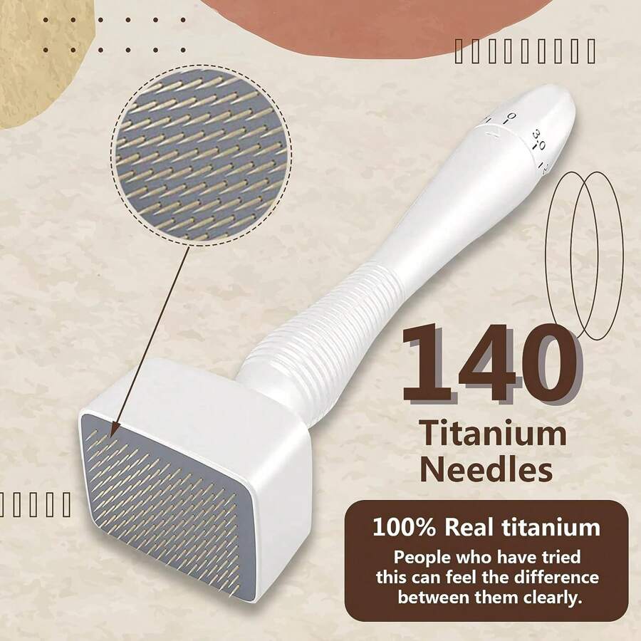 Adjustable Microneedling Derma Stamp Pen,Derma Roller Alternative,140 ...