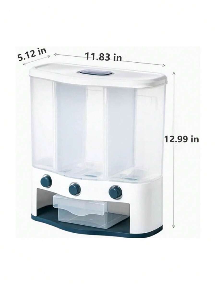 Conworld 3 Grid Scent Booster Bead Dispenser, Laundry Detergent Dispenser, Suitable for Rice ...