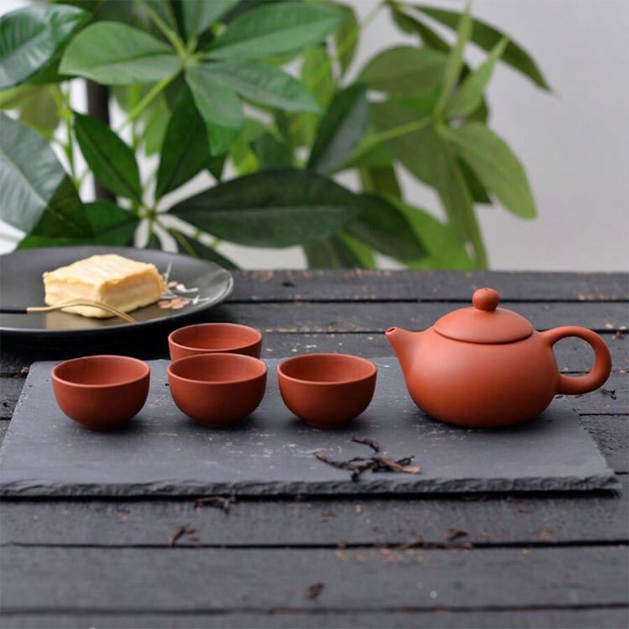 5pcs Black Tea Set In Gift Box, Purple Clay Kung Fu Tea Set, Exquisite ...