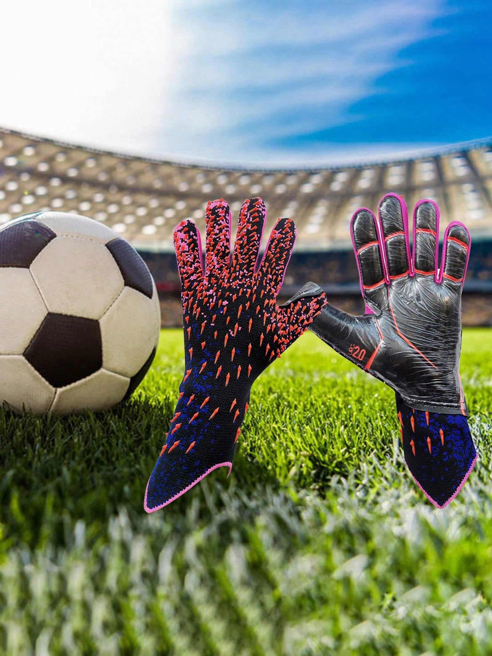 Soccer Goalie Gloves Strong Grip, High Performance Goalkeeper Gloves ...