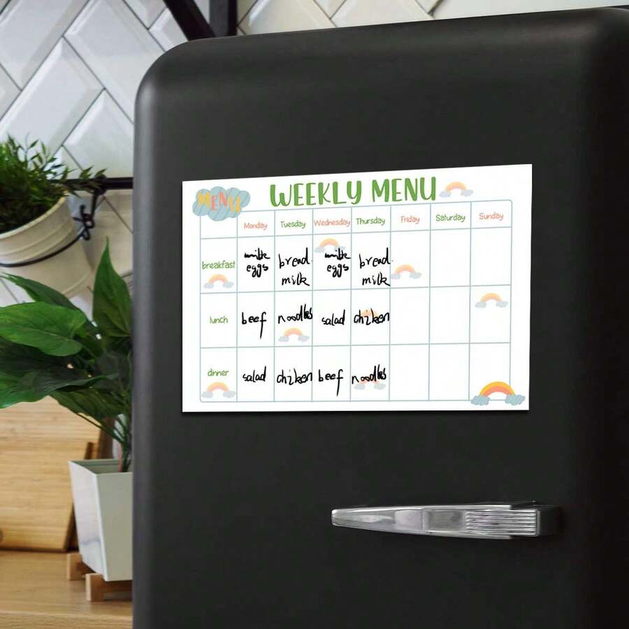 Reusable Whiteboard Erasable Menu Board Sticker With Week Design For ...