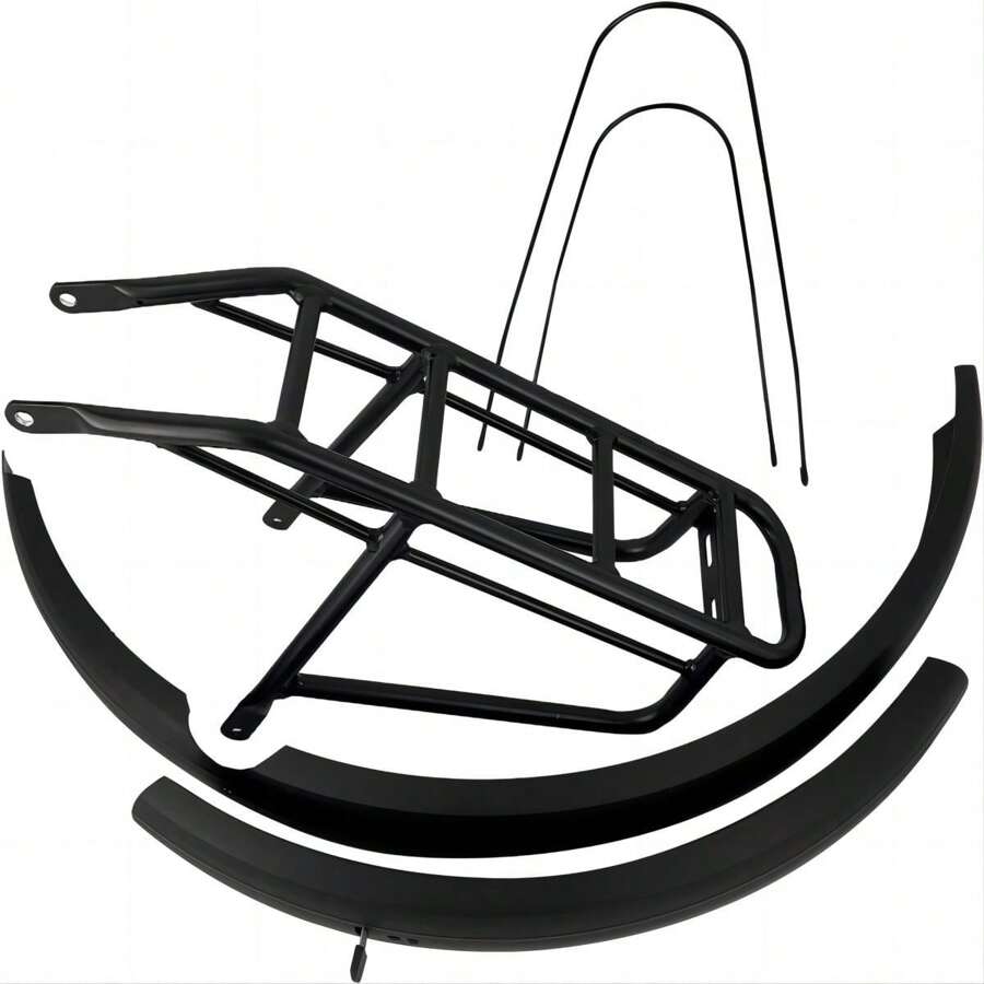 VELOWAVE Rear Rack and Mudguard Fenders for Ghost 500W 27.5'' Electric ...