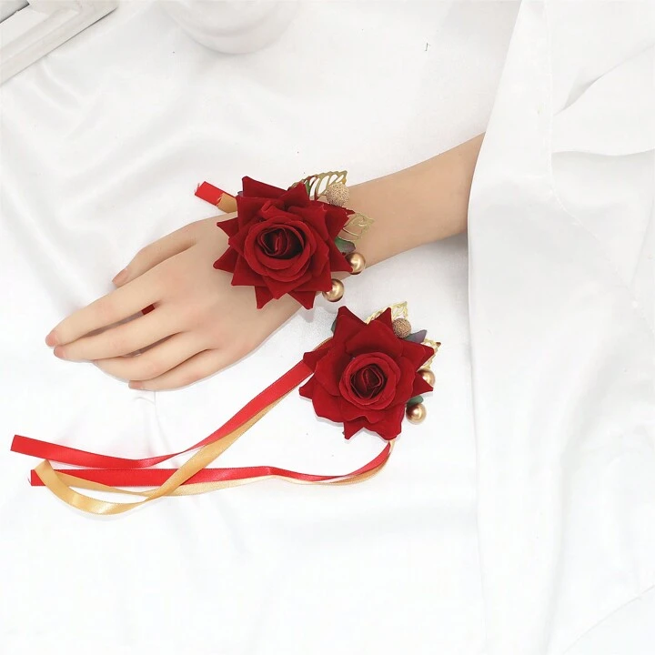 Red Prom Corsage