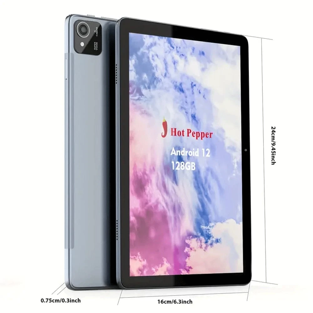 HOT PEPPER DT40 Tablet 6GB RAM 128GB ROM 1TB Expand MT8183 CPU 10.1 ...