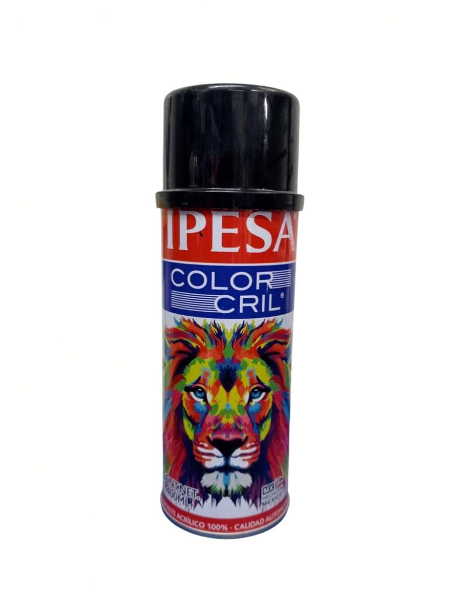 PINTURA ESMALTE ACRILICA AEROSOL NEGRO ALTA TEMPERATURA COLOR CRIL ...