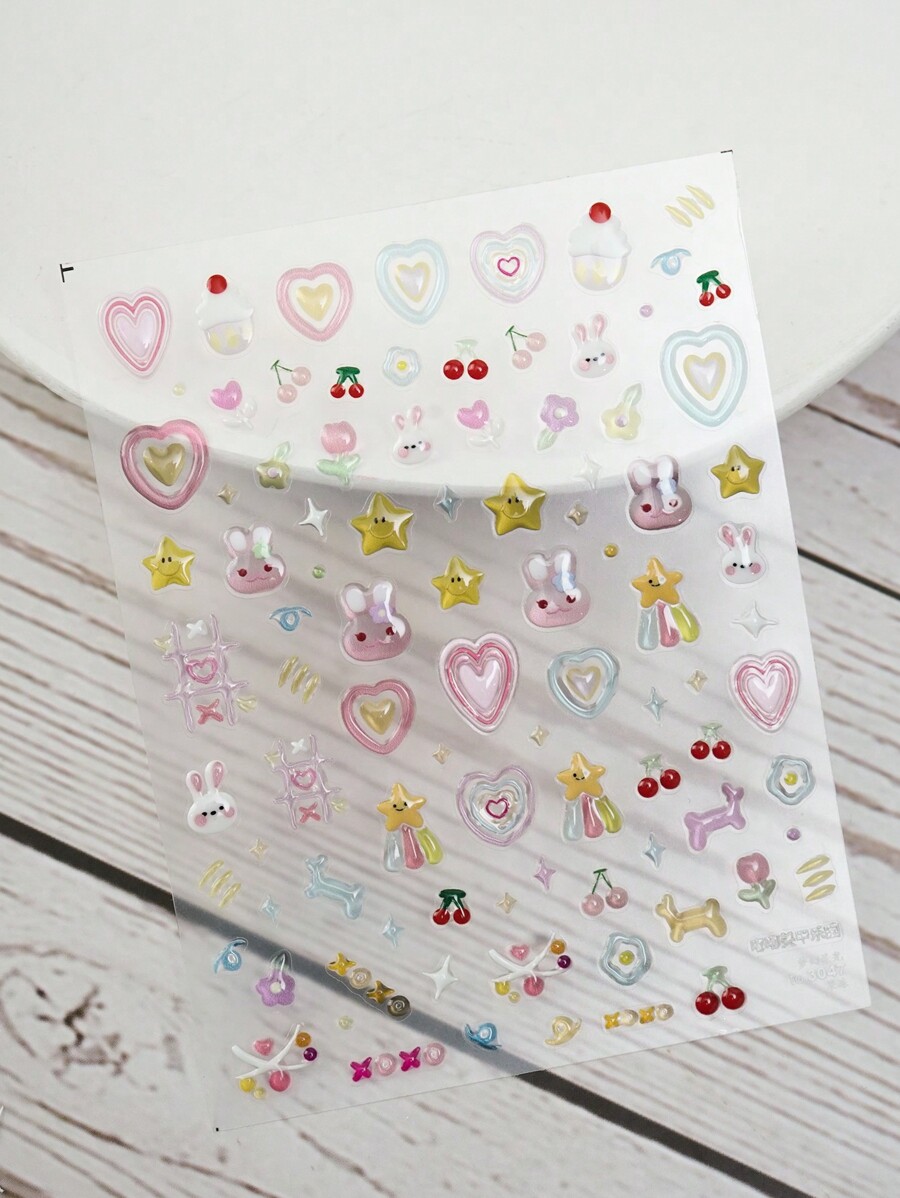 1 Pack Jelly Doodoo Nail Art Sticker, Enhance Your Nail Beauty Nail ...