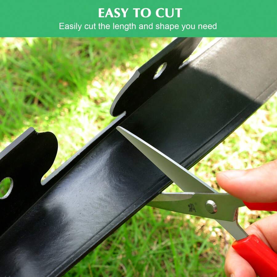 Landscape Edging Kit 33 FT With 40 Spikes, No Dig Garden Edging 2 Inch ...