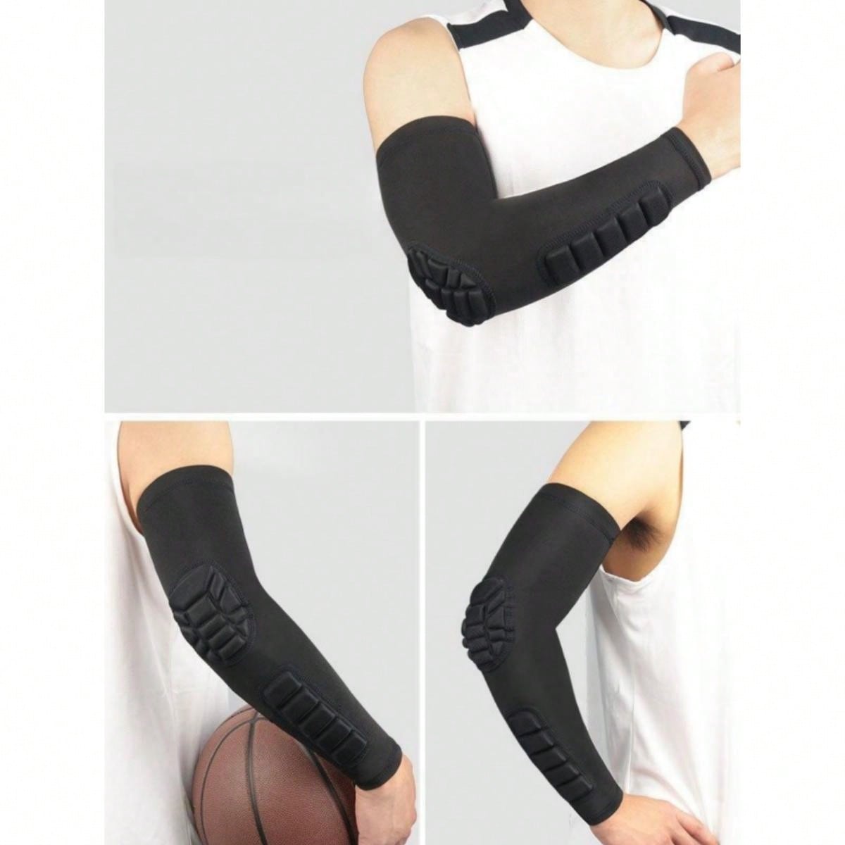 Sports Elbow Guard Honeycomb Anti Collision Compression Arm Sleeve For