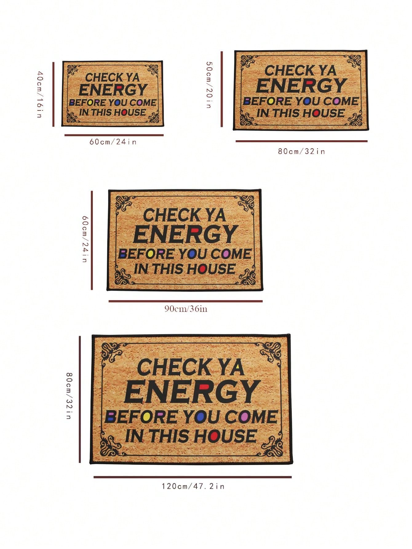 slogan words door mat-1pc | SHEIN USA