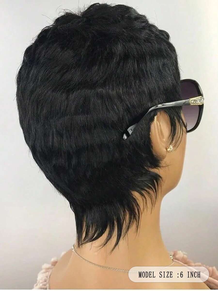 Pixie Cut Wig for Short Layered Pixie Cut Wigs Summer Hairstyle 1b ...