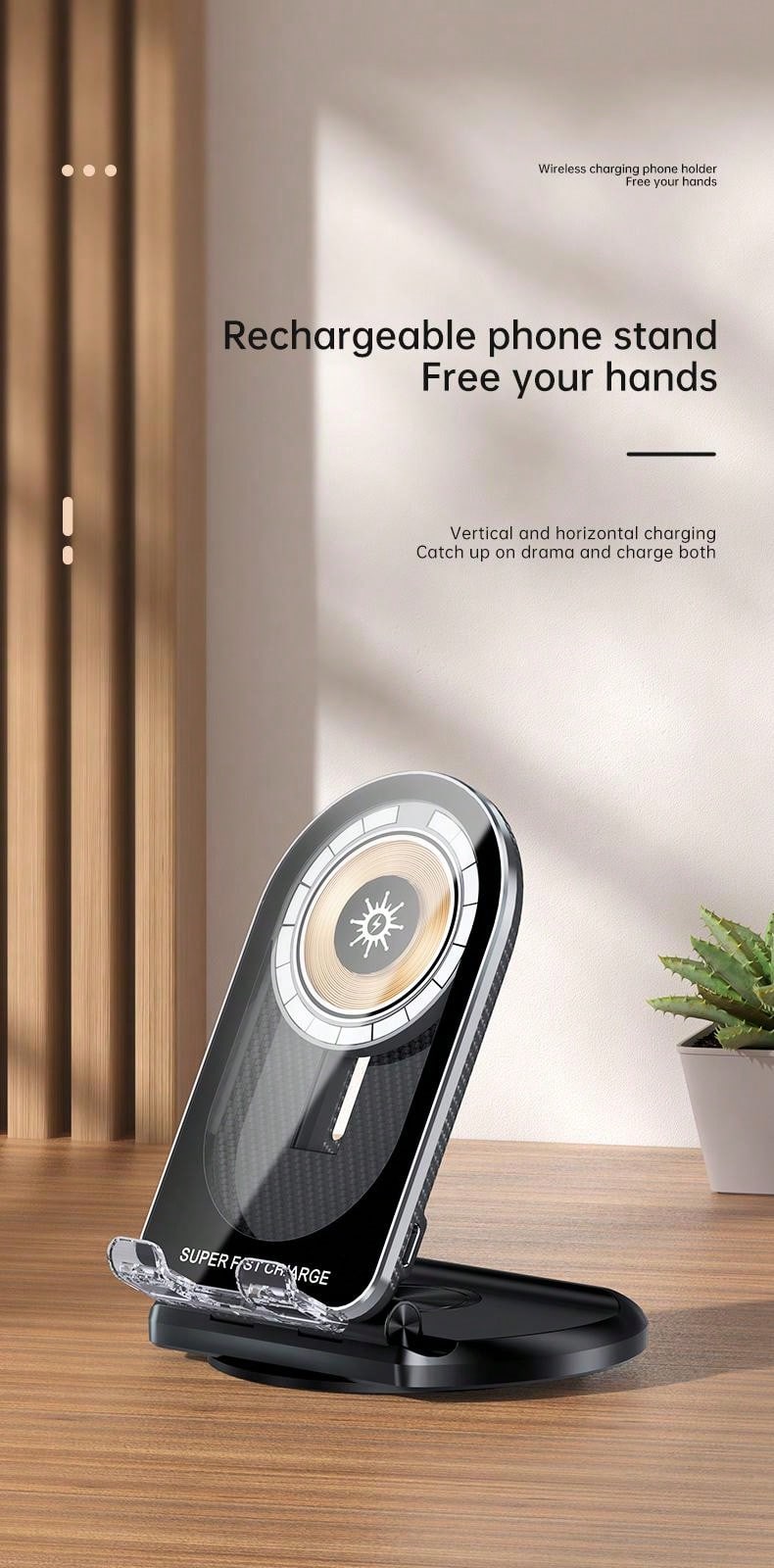 Magnetic Desktop Wireless Charger | SHEIN USA