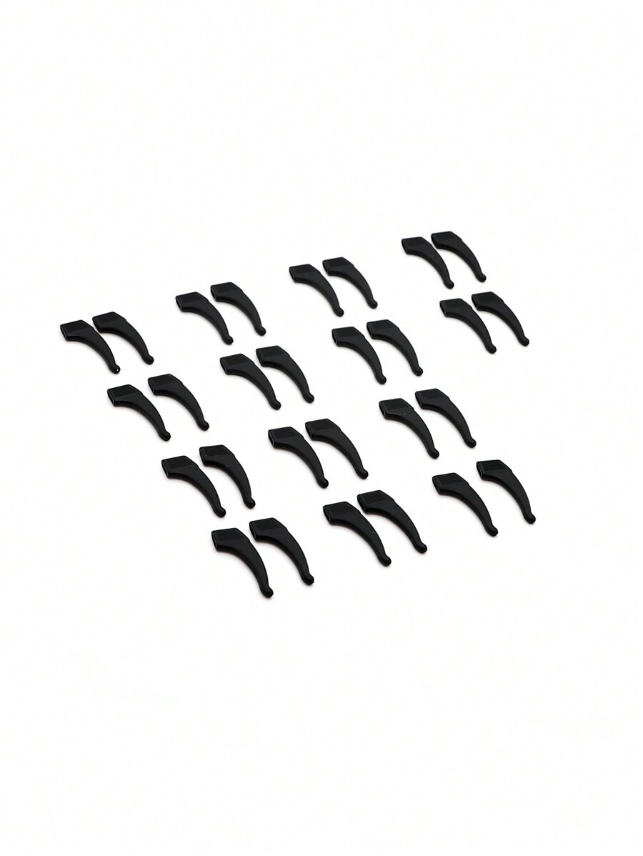 14pairs Black Anti-slip Silicone Ear Hooks, Sports Glasses Ear Locks ...