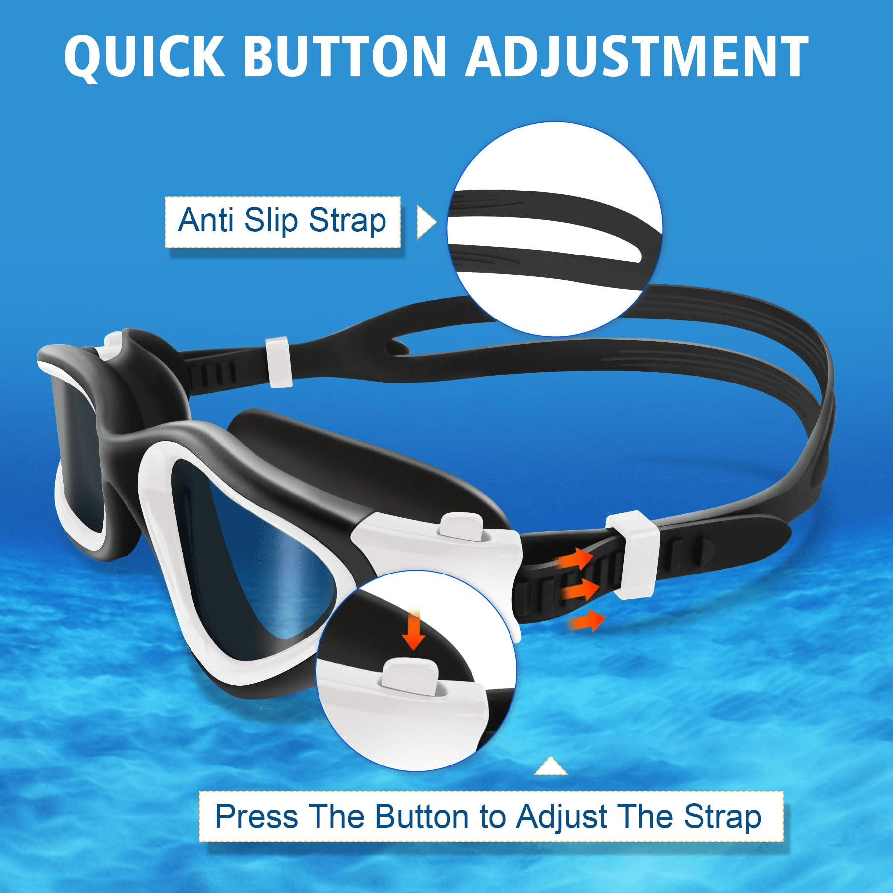 Swim Goggles Super Anti Fog Tech More durable anti fog Anti UV No ...
