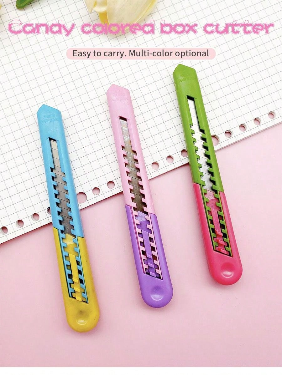 1 Pièce Cutter Rétractable Avec Lame À Cassure, Rouge Et Vert En ...