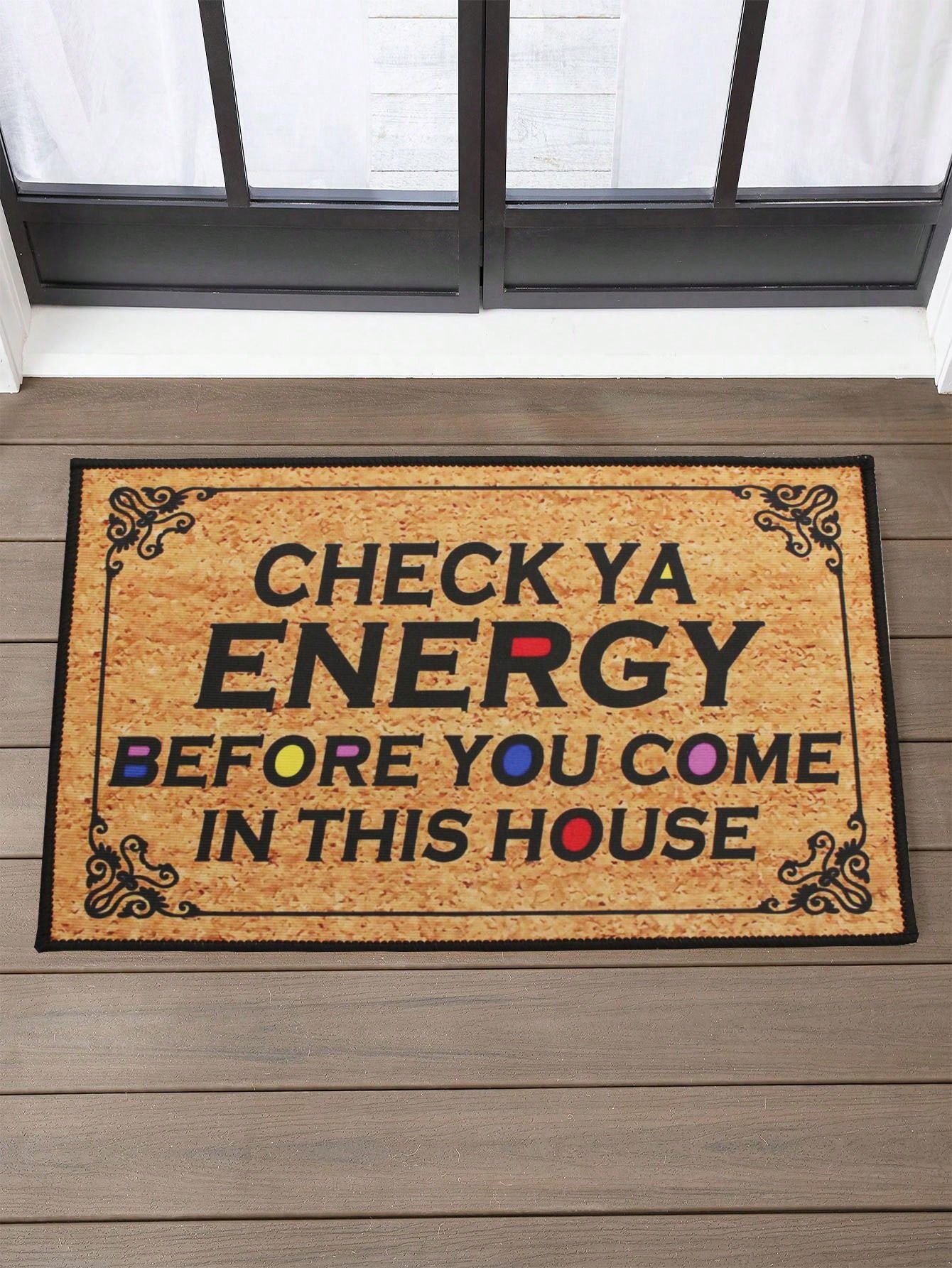 slogan words door mat-1pc | SHEIN USA