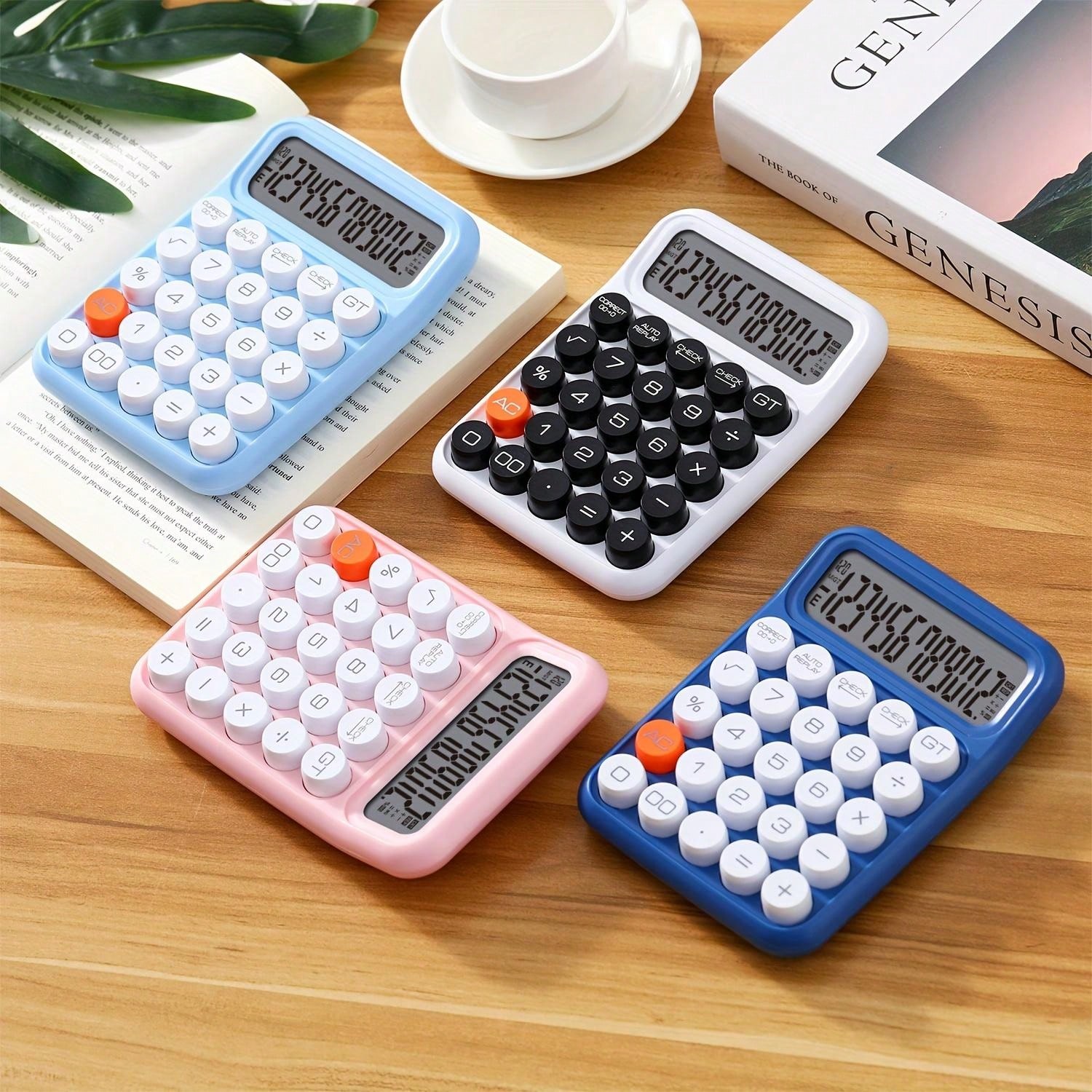 Flexible Keyboard Calculator Office 12-digit Mechanical Calculator Cute ...