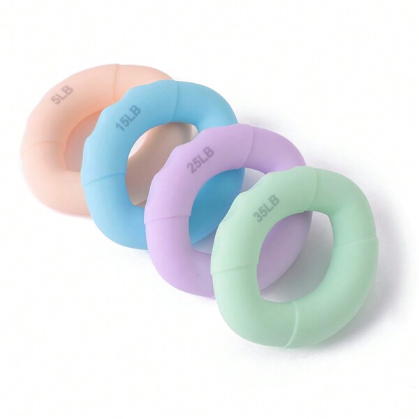 Silicone Hand Grip Strengthener Ring For Forearm & Finger Muscle ...