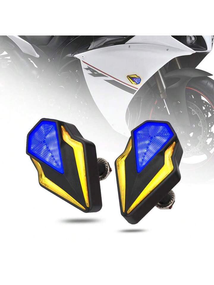 Yamaha R6 Blue Lights
