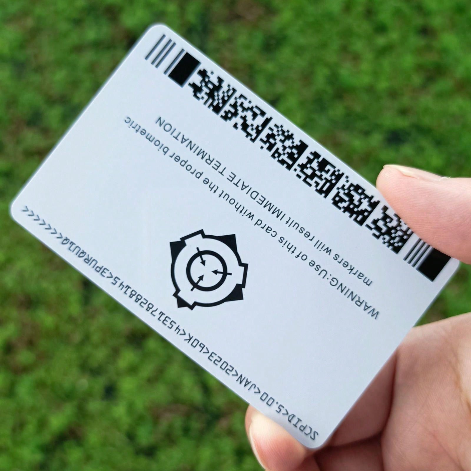 1 Pieza Tarjeta De Identificación De Nivel 0 De La Fundación Scp Para ...