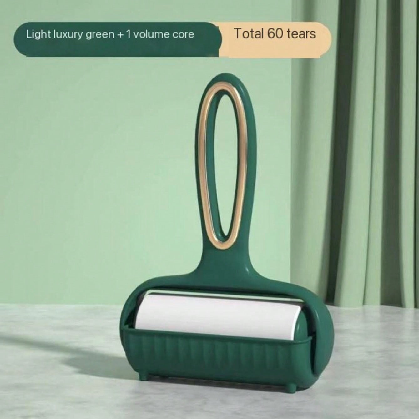 1pc Green Tear-off Lint Roller With Rolling Drum For Clothes And Pet ...