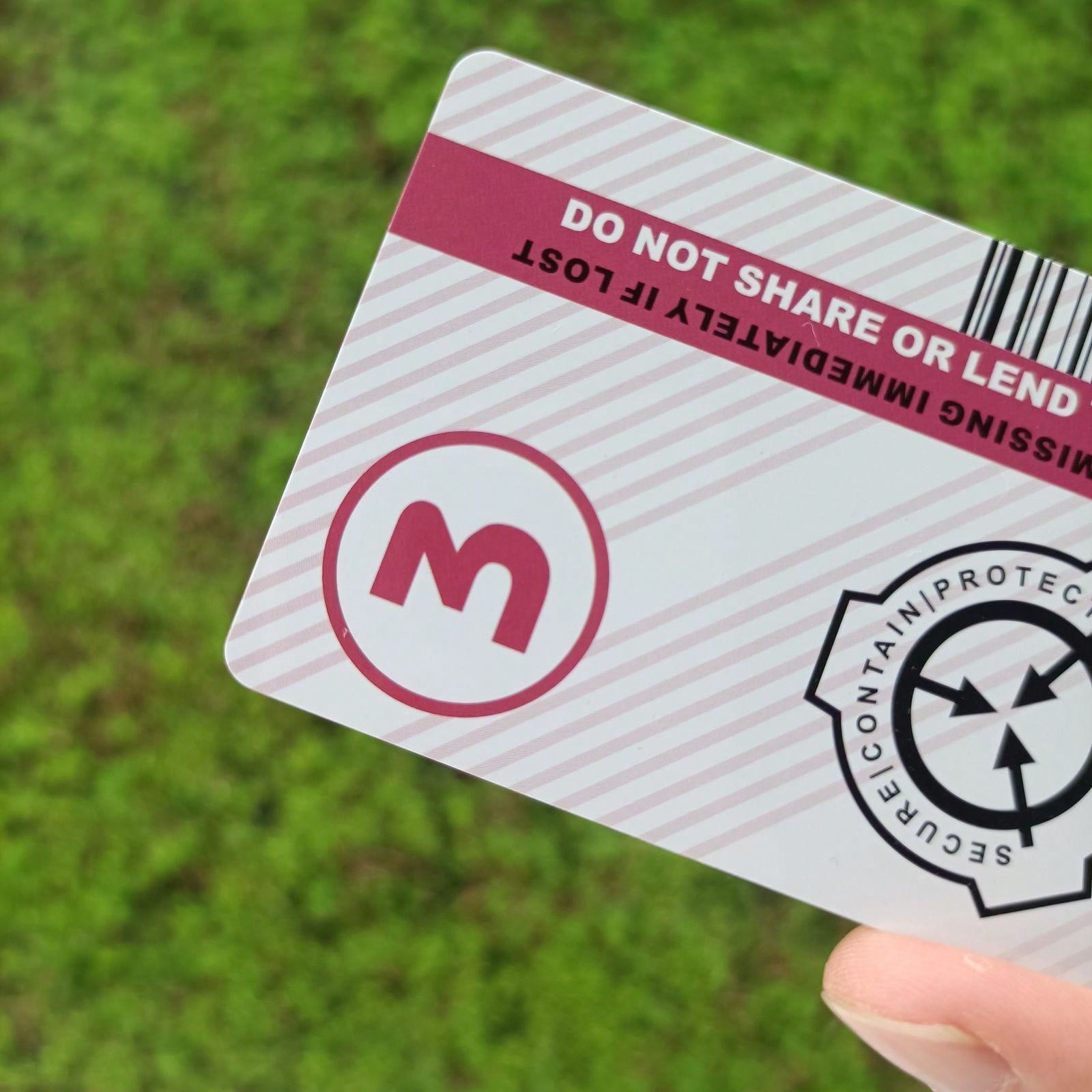 1pc Level 3 Scp Foundation Id Card For Roleplaying And Access Control ...