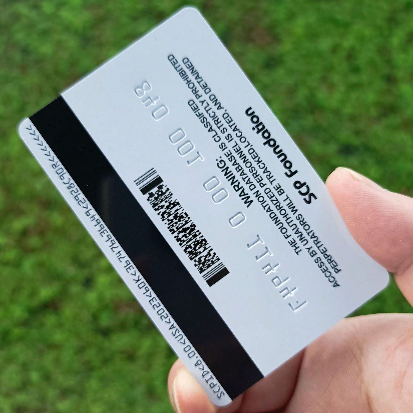 1pc Level 0 Security Clearance Key Card Of Scp Foundation For Cosplay ...