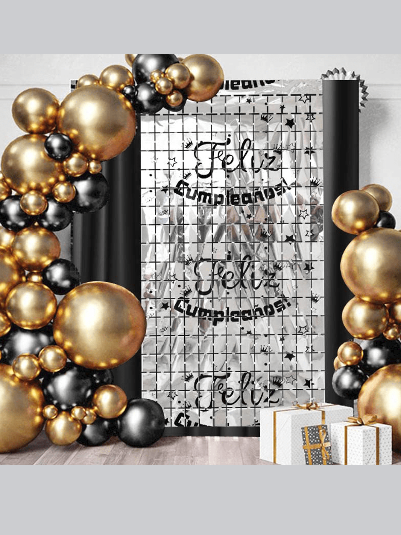 Cortinas de lentejuelas brillantes, cortinas decorativas de mesa para ...