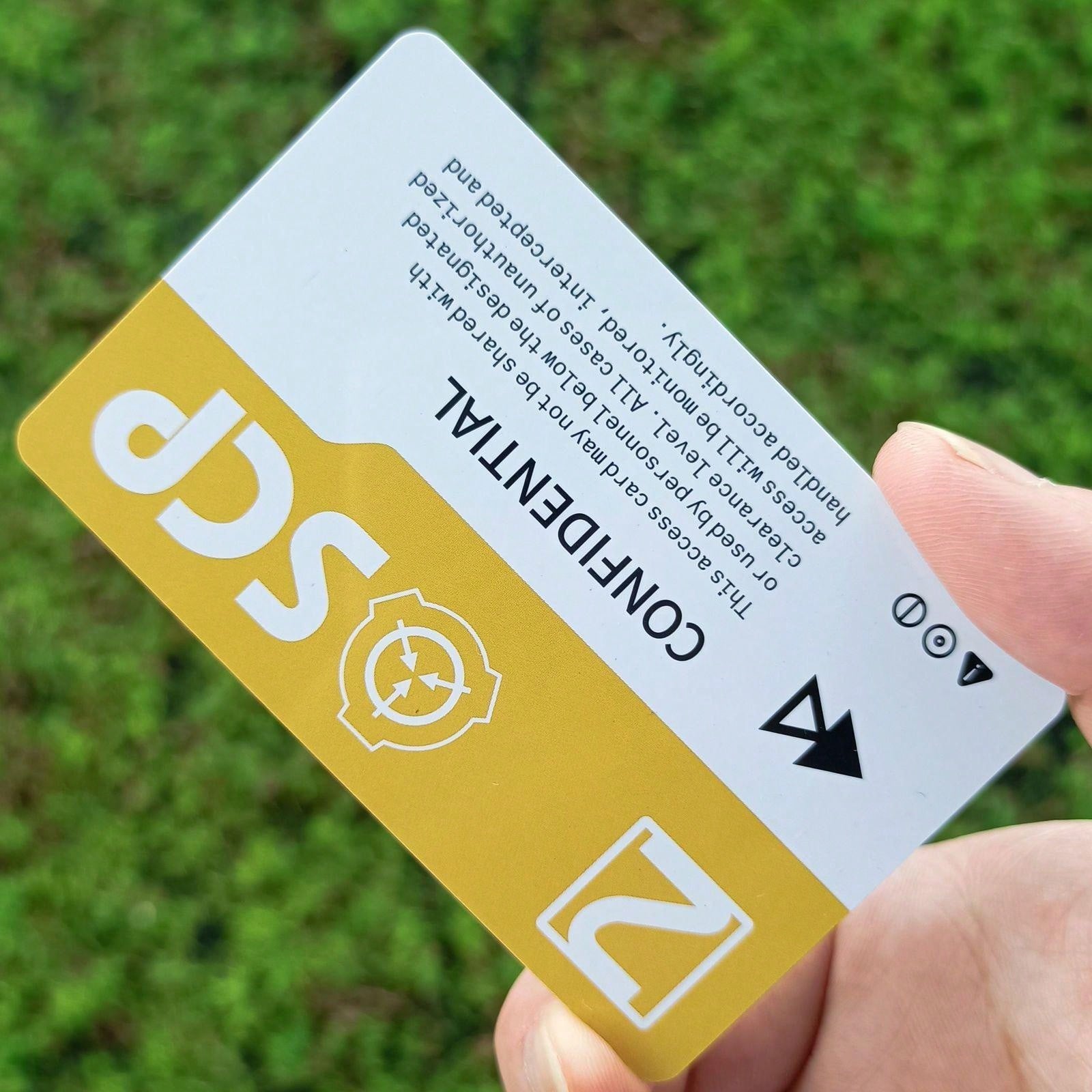 1pc Creative Scp Foundation Keycard Access Badge For Role Playing ...