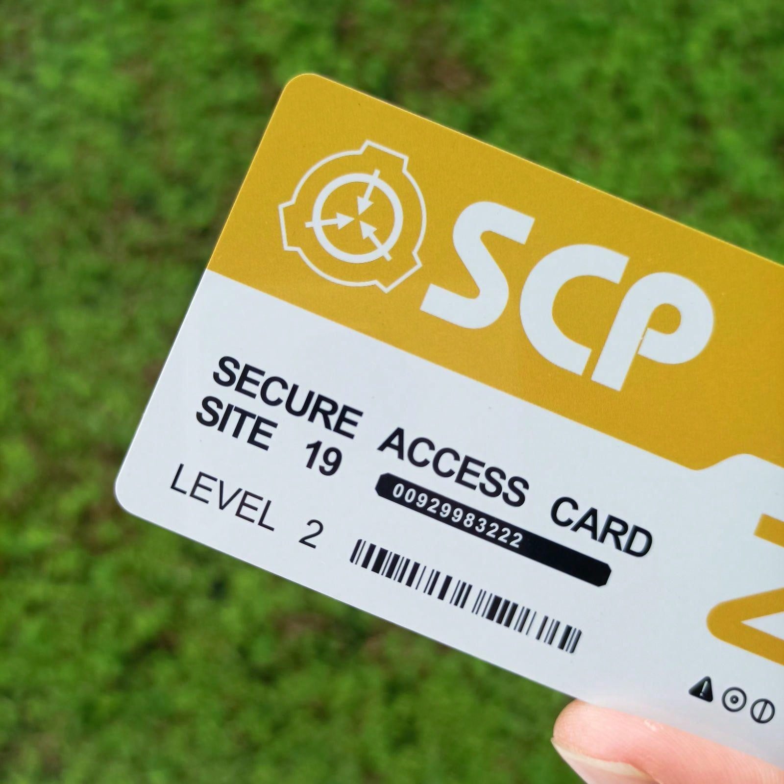 1pc Creative Scp Foundation Keycard Access Badge For Role Playing ...