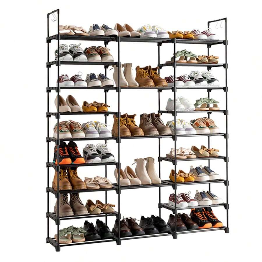 9 Tiers Shoe Rack Storage Organizer Shoe Shelf Organizer for Entryway ...