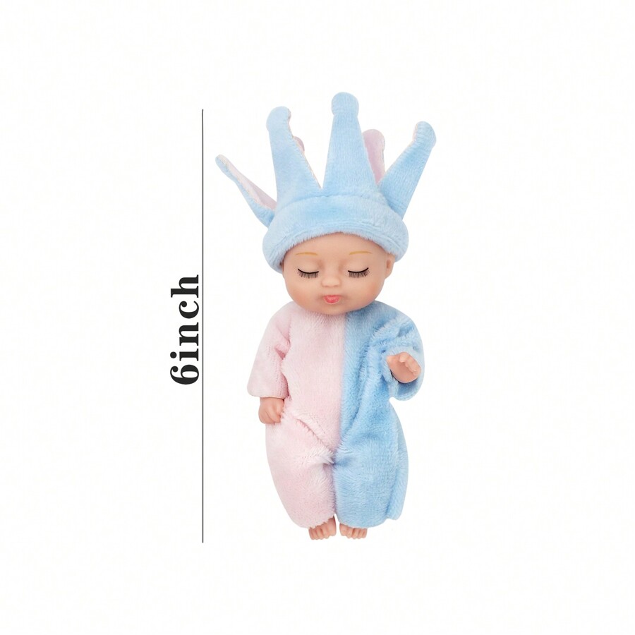 6 Sets 4 Inch Dolls Cute Baby Dolls Mini Dolls With Clothes Mini ...