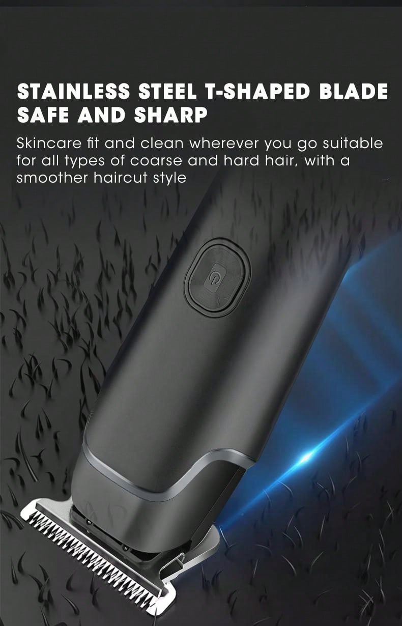 Two-speeds Adjustable Hair Trimmer for Men Cordless Barber Clipper Set ...