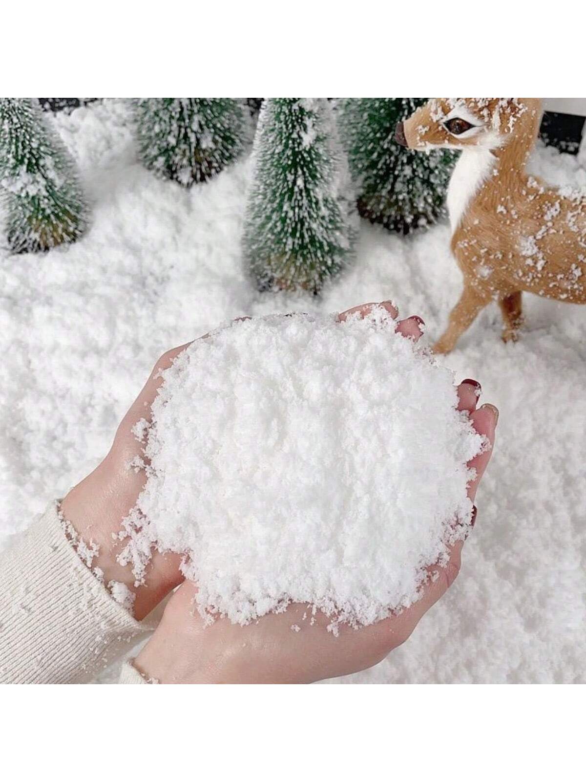 50g/pack Diy Dry Snow Powder Christmas Decoration Artificial Snowflake ...