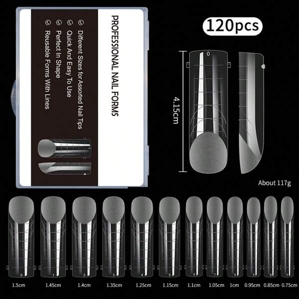 New Nail Art Tips With Scale 120pcs Crystal Extension Nails Without ...