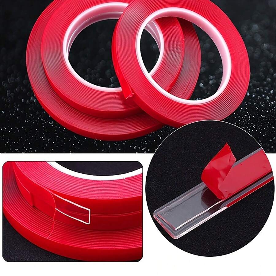 1pc Nail Art Double-sided Crystal Tape, 5m/196 Inch Transparent ...