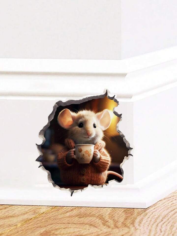 Mouse Hole Wall Decal