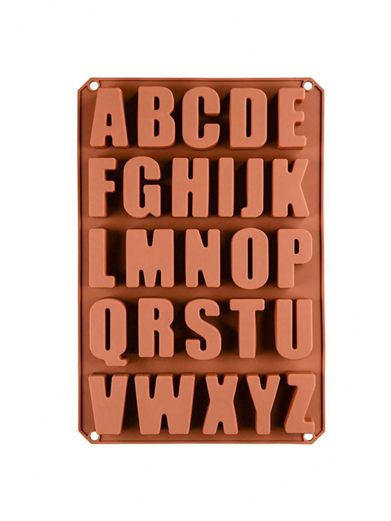 Letter Concrete Mold Alphabet Decorative Silicone Plaster Mold Large 3D ...
