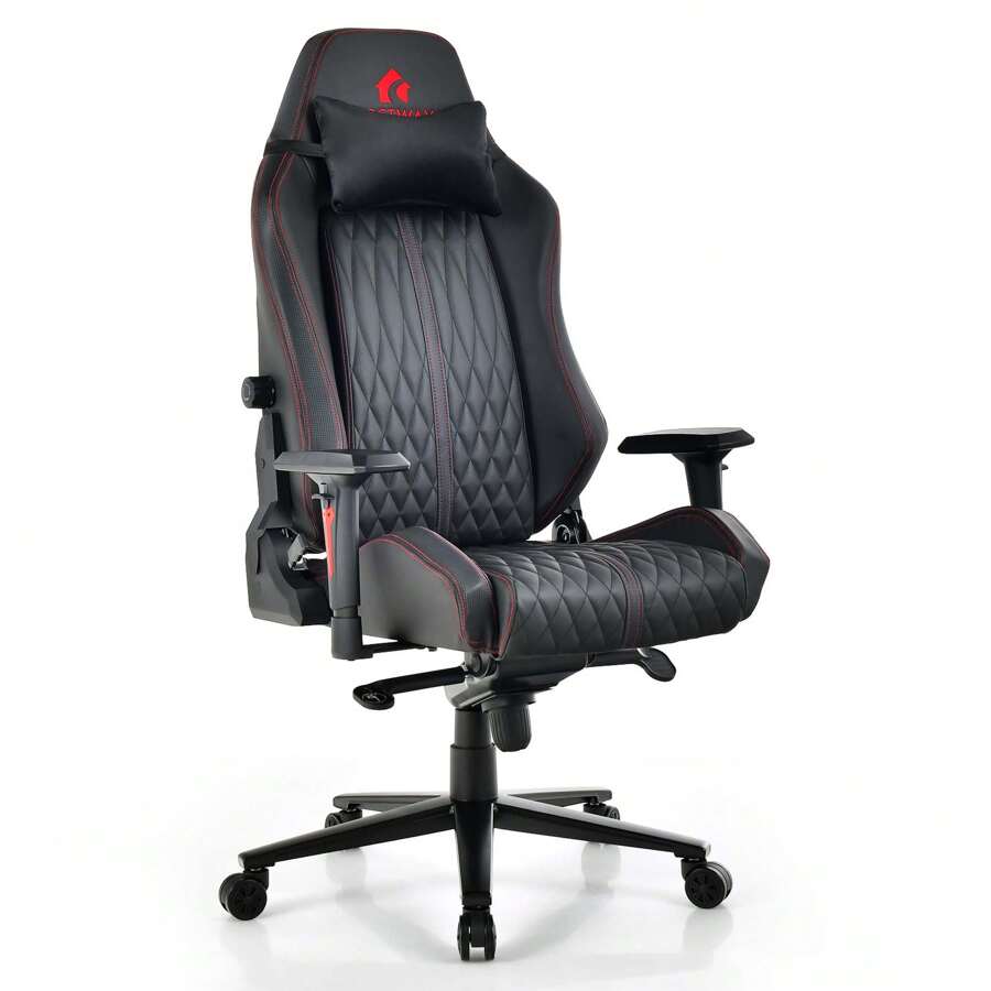 Costway Gaming Chair with Meta Base Class-4 Gas Lift 4D Armrest ...
