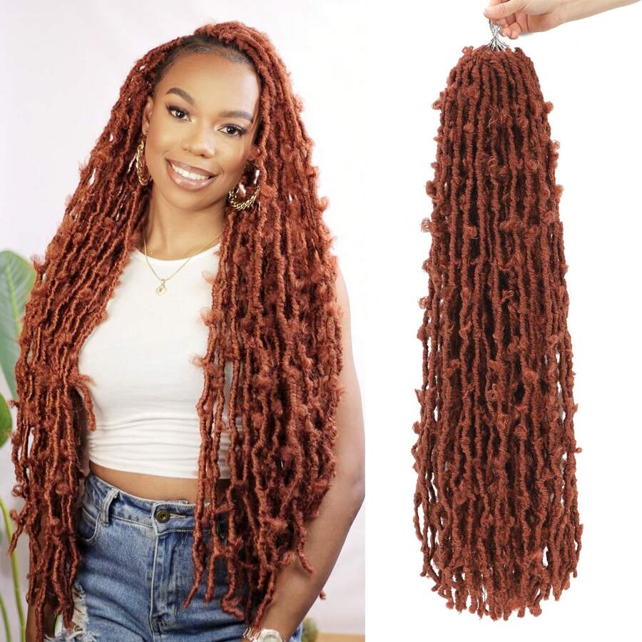 1 Pack Butterfly Locs Crochet Hair, 30 Inch Distressed Locs Crochet ...