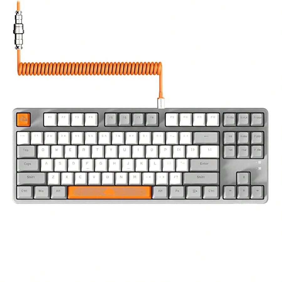 Gaming Keyboard,Rainbow Led Backlit,Hot-Swappable Blue Switch,PBT ...