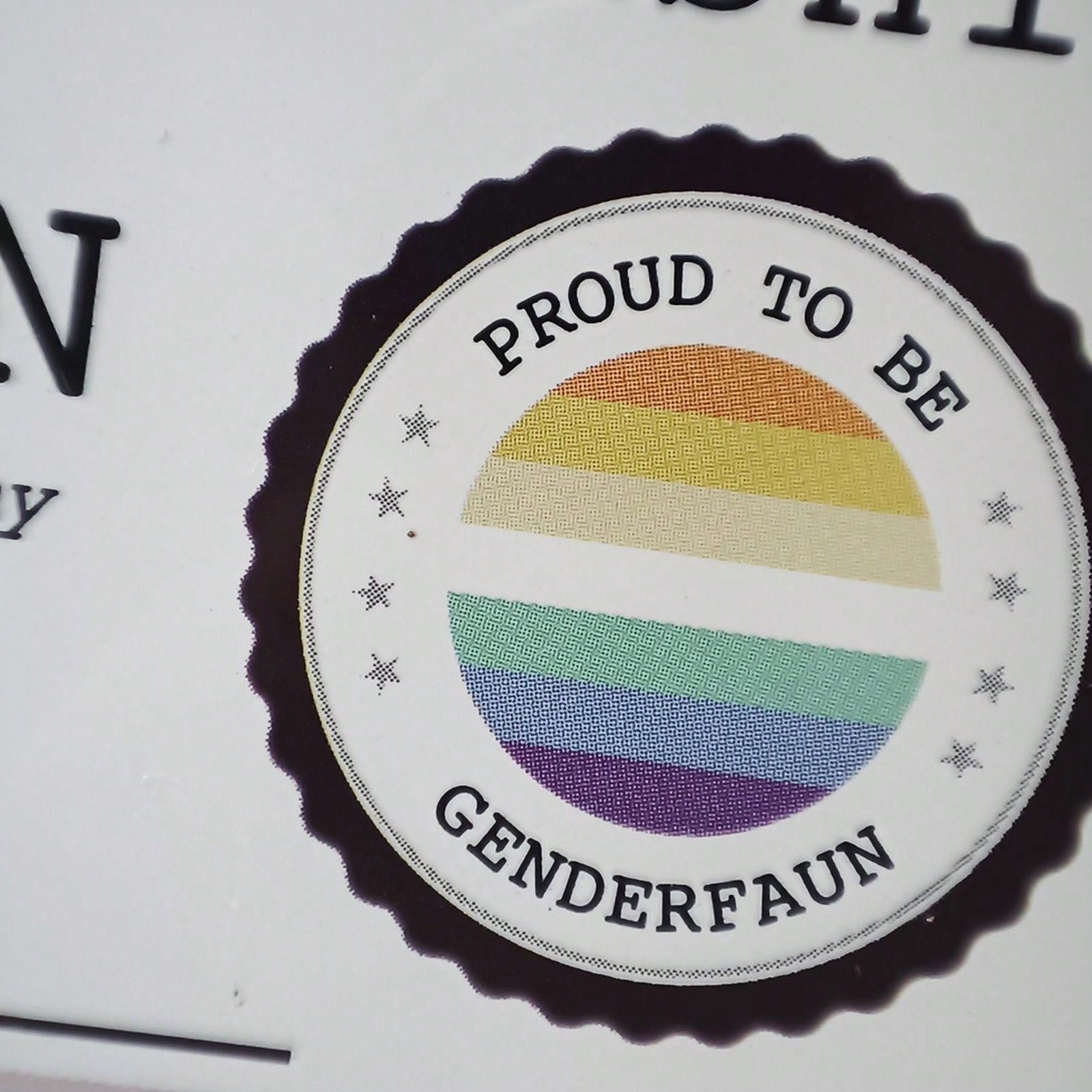 1pc Genderfaun Id Card, Perfect Rainbow Community Gift | SHEIN USA