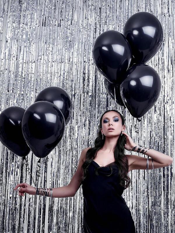 2PCS Foil Fringe Backdrop Streamers Party Birthday Halloween Baby ...