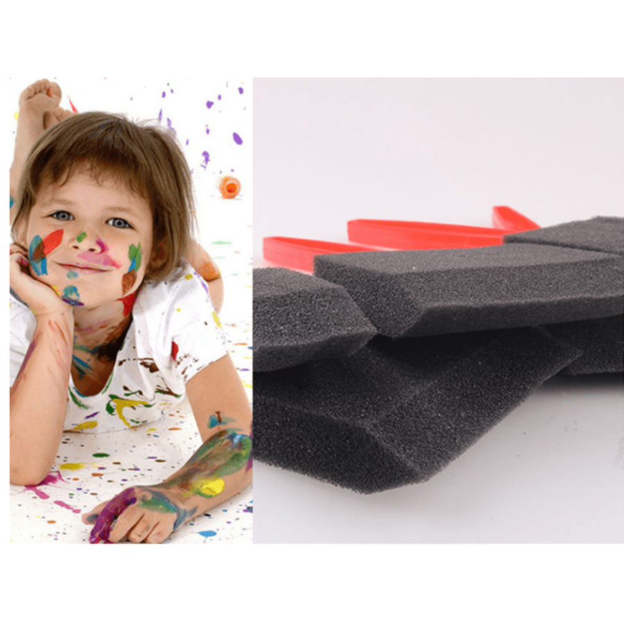 Conjunto De 5 Pincéis De Espuma Para Tinta De Espuma, Manchas De Óleo ...