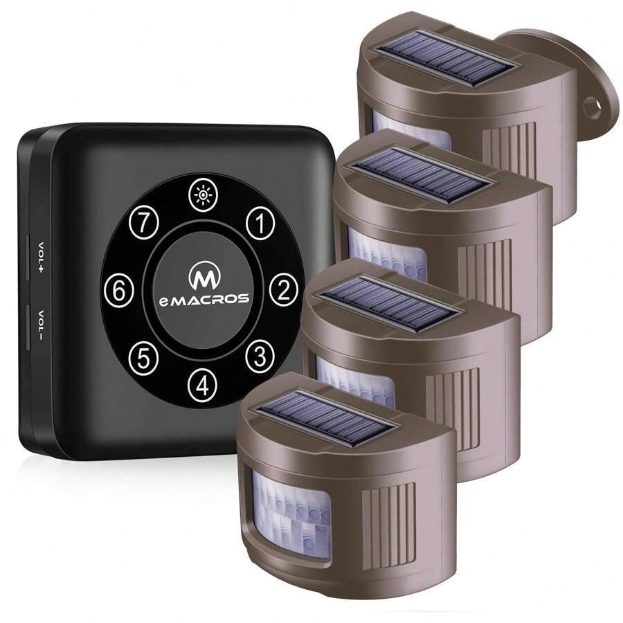 Solar Driveway Alarm Wireless Sensor System & Driveway Sensor Alert ...