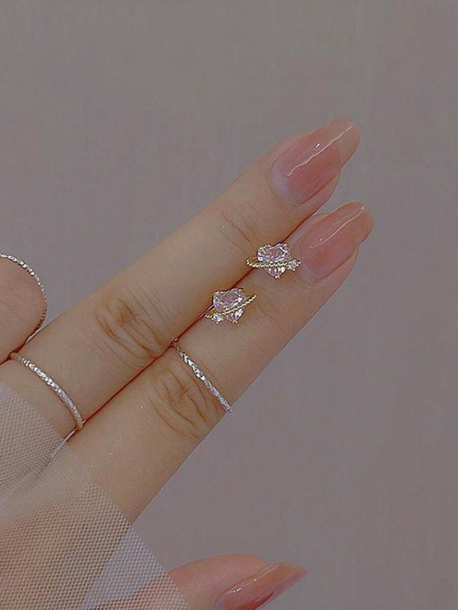 1 Par Brincos De Botão Em Prata Esterlina S925 Design Único E Delicado Em Forma De Planeta ...