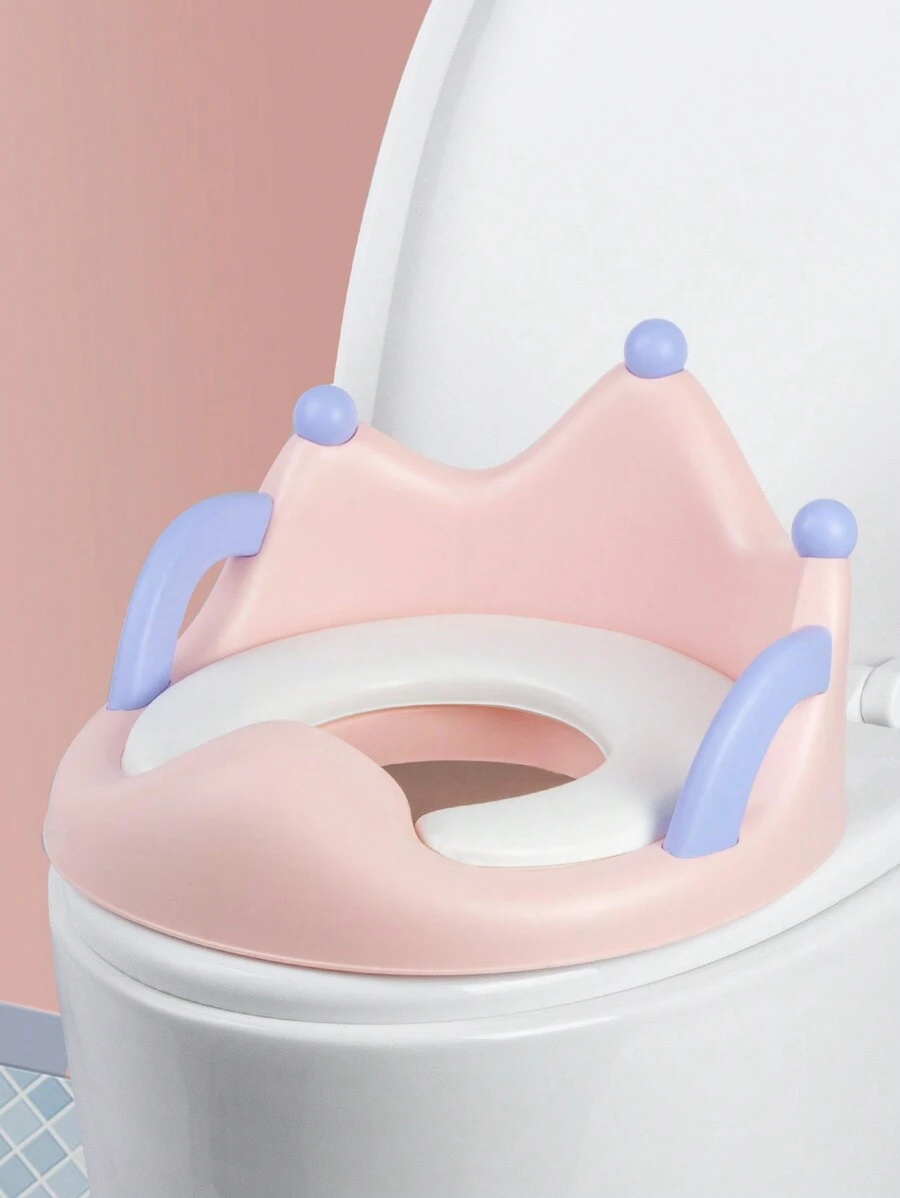 1pc Pink Crown Design Toilet Seat - Large Size Baby Potty Training ... 1pc Pink Crown Design Toilet Seat - Large Size Baby Potty Training ...