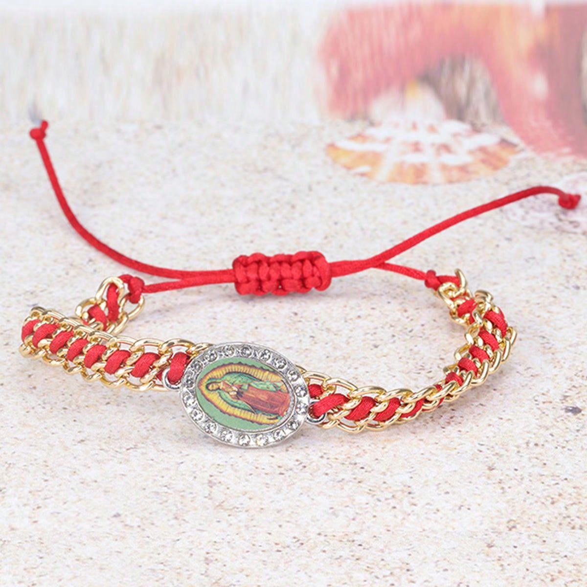 A stylish simple vintage Madonna red handmade lucky string | SHEIN UK
